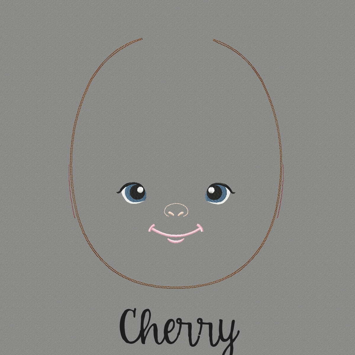 Cherry Doll Faces Addon Embroidery Machine Design
