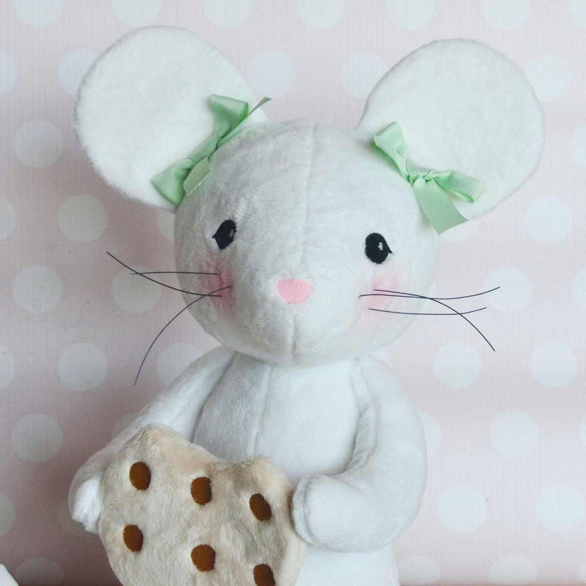 Mouse and Cookie Plush Machine Embroidery Design Project