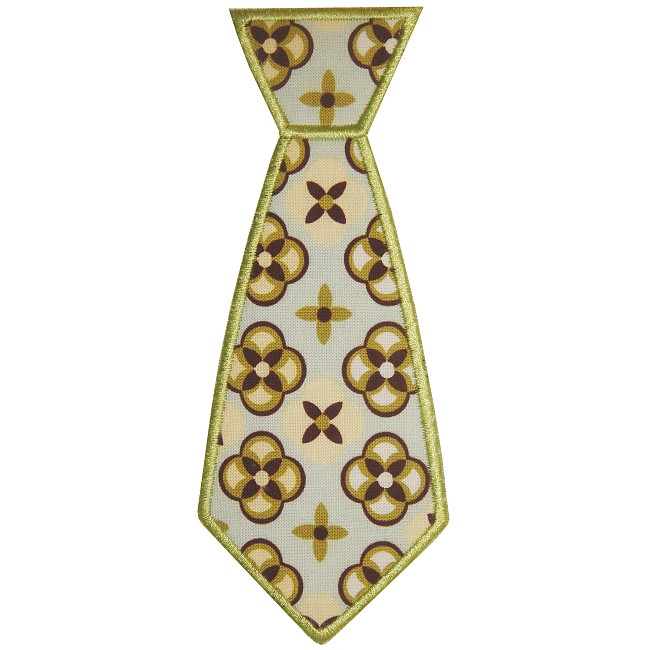 Tie Applique Embroidery Machine Design
