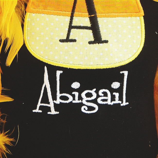 Abigail Filled Alpha Embroidery Machine Design