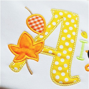 Autumn Alpha Embroidery Machine Design