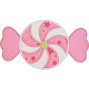 Peppermint Candy Applique Embroidery Machine Design