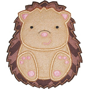 Cute Hedgehog Embroidery Machine Design