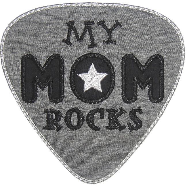 My Mom Rocks Embroidery Machine Design