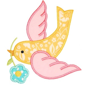 3D Flower Applique Embroidery Machine Design