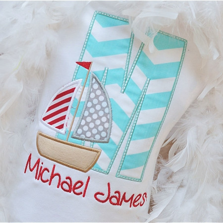 Sailboat 2 Alpha Embroidery Machine Design