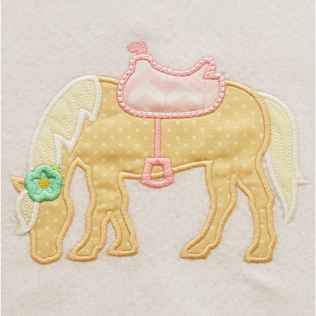 Horse 2 Applique Embroidery Machine Design