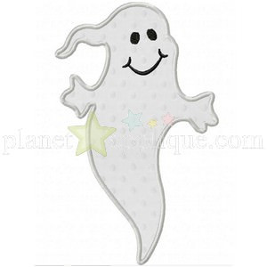 Ghost Applique Embroidery Machine Design