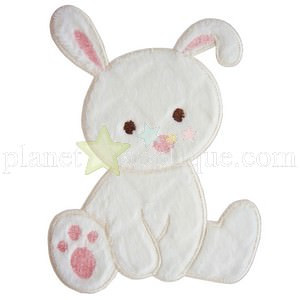 Baby Bunny Applique Embroidery Machine Design