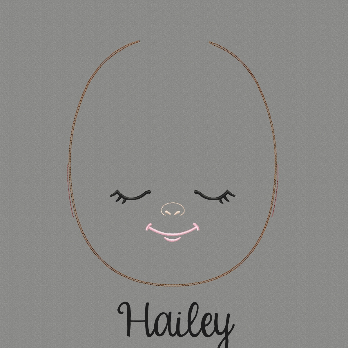 Hailey Doll Faces Addon Embroidery Machine Design