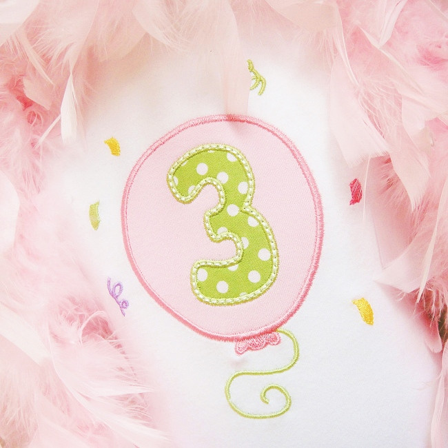 Hot Air Balloon Monogram Alpha Embroidery Machine Design