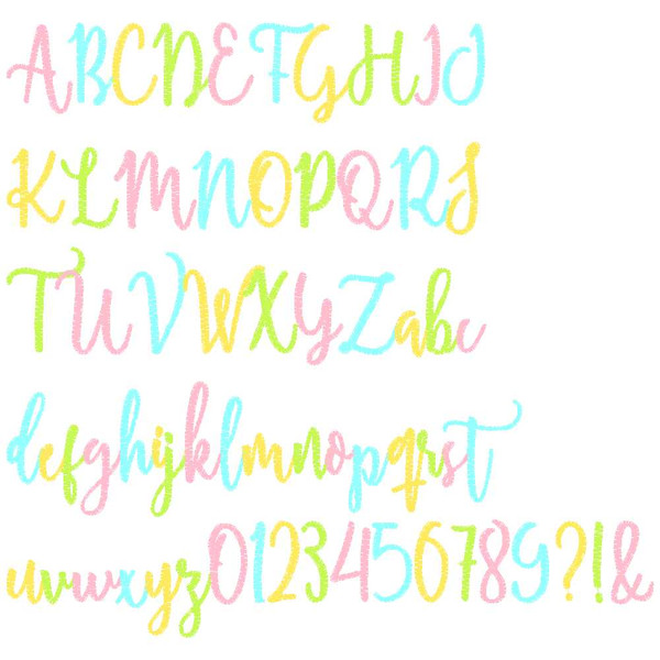 Karissa Embroidery Font Embroidery Machine Design