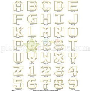 Lil Gamer Alpha Embroidery Machine Design