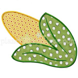 Fall Corn Applique Embroidery Machine Design