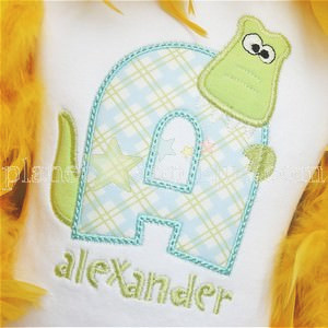 Gator Alpha Embroidery Machine Design
