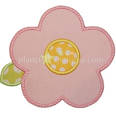 Simple Flower Applique - Planet Applique Inc