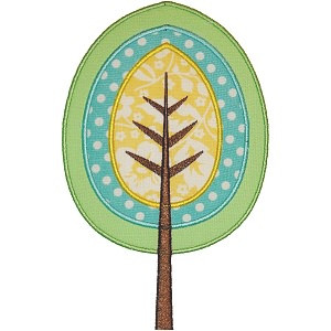 Woodland Tree Applique - Planet Applique Inc