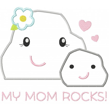 My Mom Rocks 2 - Planet Applique Inc