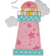Lighthouse Applique Embroidery Machine Design