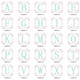 Rayna Monogram Font Embroidery Machine Design