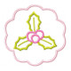 Holly Patch Applique Embroidery Machine Design