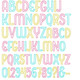 Millie Applique Alphabet Embroidery Machine Design