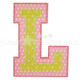 Sweet Varsity Alpha Embroidery Machine Design