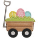 Easter Egg Wagon Embroidery Machine Design