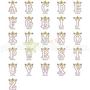 Yuletide Alpha Embroidery Machine Design