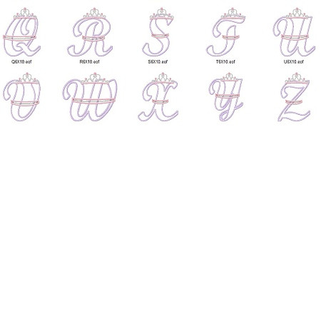 Ballerina Alpha Embroidery Machine Design