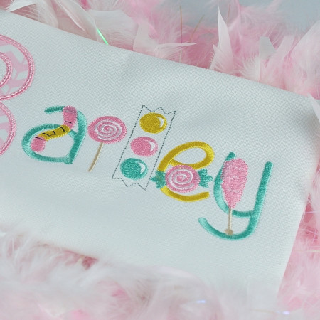 Sweet Tooth Font Embroidery Machine Design