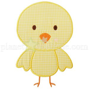 Baby Chick Applique Embroidery Machine Design