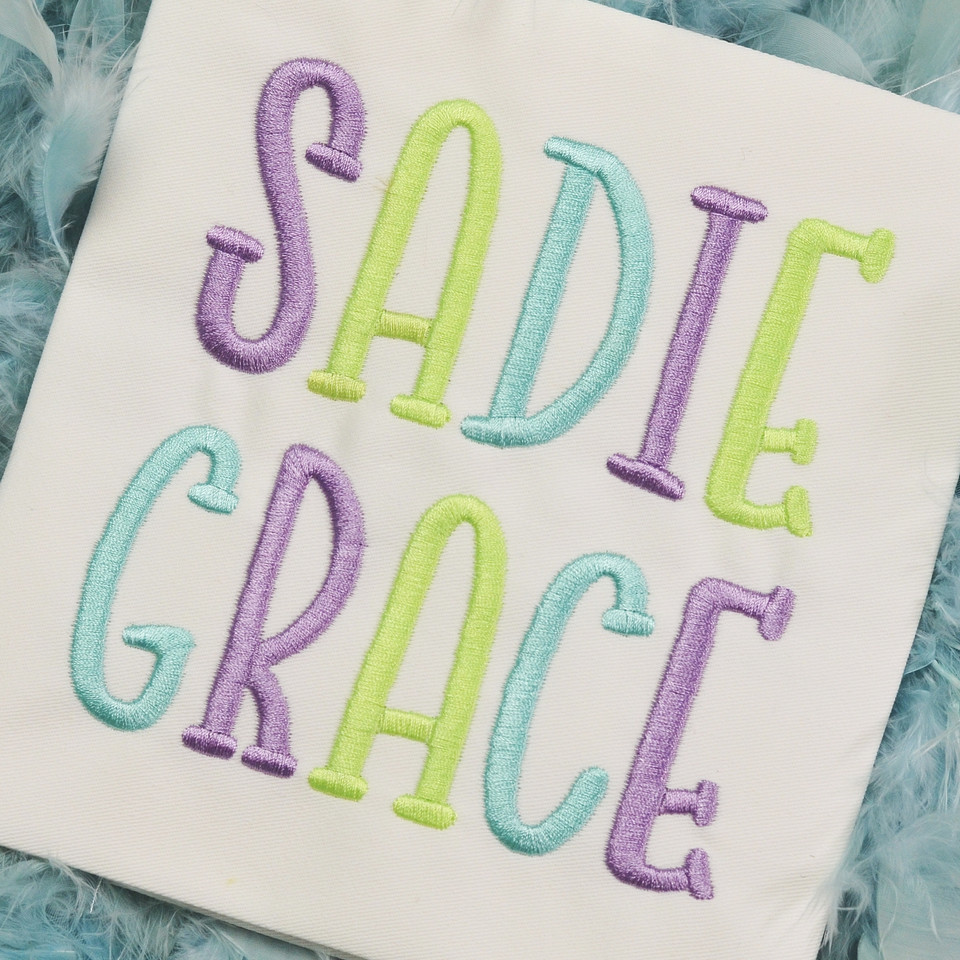 Sadie Embroidery Font Embroidery Machine Design