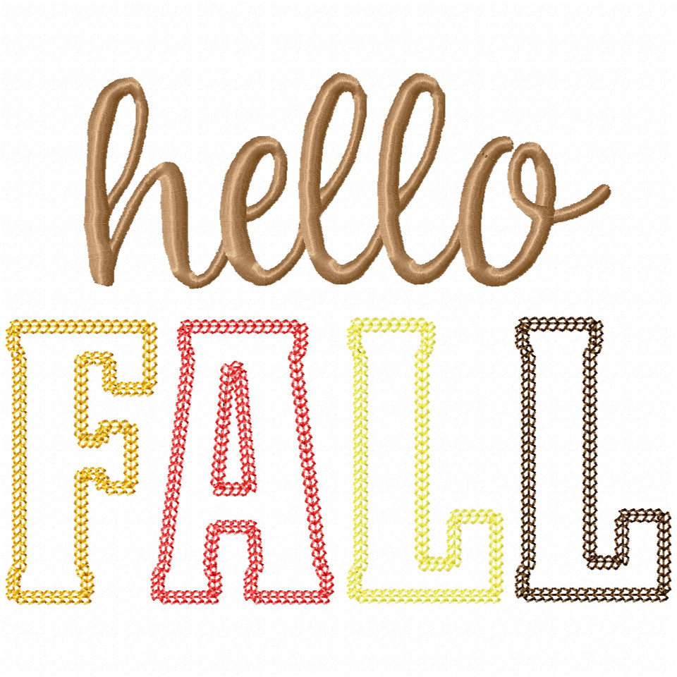 Hello Summer Applique Embroidery Machine Design