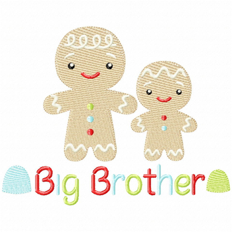 Sibling Sister Applique Embroidery Machine Design