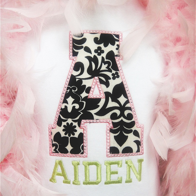 Collegiate Alpha Embroidery Machine Design