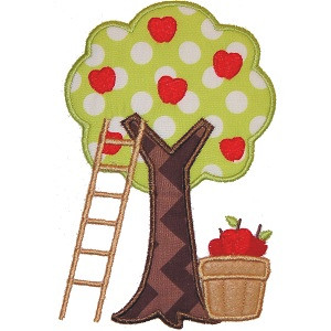 Apple Tree 2 Embroidery Machine Design
