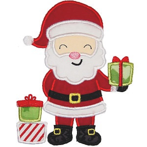 Santa Claus 2 Applique Embroidery Machine Design