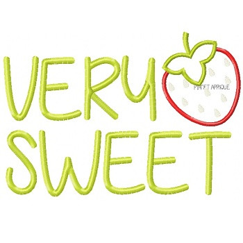 Very Sweet Applique Embroidery Machine Design
