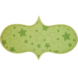 Scroll 1 Patch Applique Embroidery Machine Design