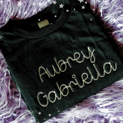 Aubrey Scribble Cursive Font Machine Embroidery Design