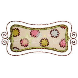 Gigi Frame Applique Embroidery Machine Design