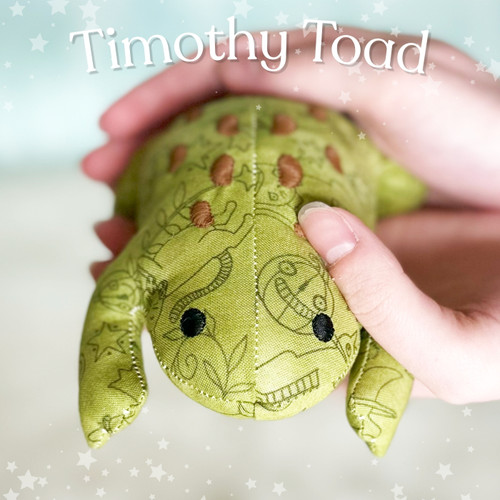Timothy Toad Frog Halloween Plush Machine Embroidery Design For Instant ...