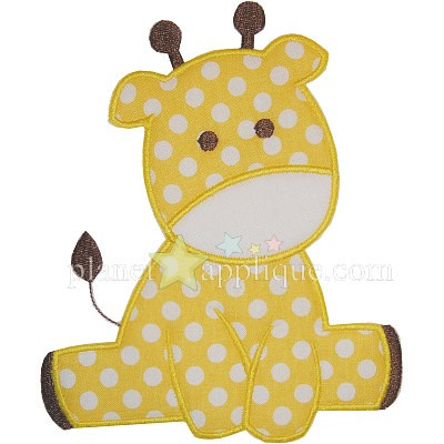 Baby Giraffe Embroidery Machine Design