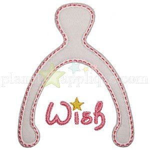 Sweet Wishbone Applique Embroidery Machine Design