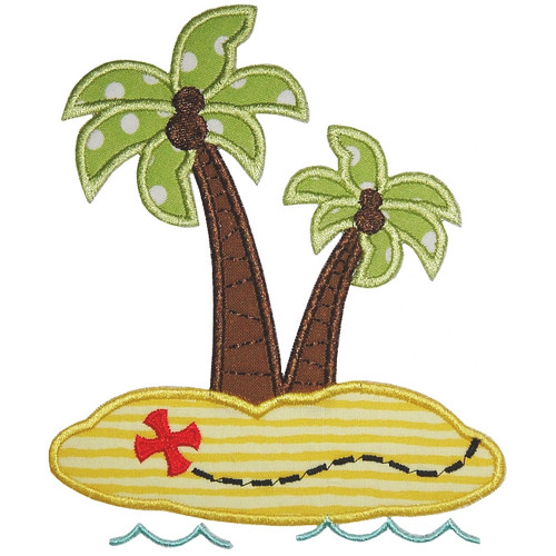 Treasure Island Applique Embroidery Machine Design