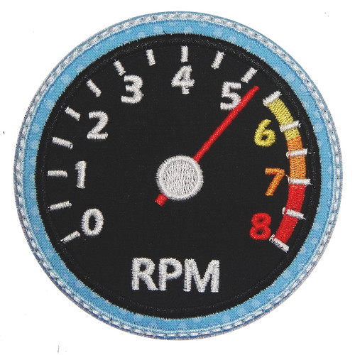 Tachometer Applique Embroidery Machine Design