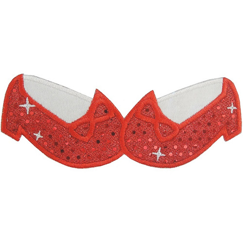 Ruby Slippers Applique Embroidery Machine Design