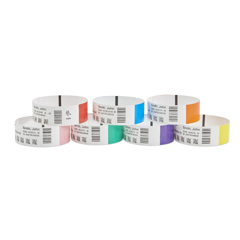 10004443-4 - 1" x 11" Zebra Z-Band Direct Wristband (Green) (Case)