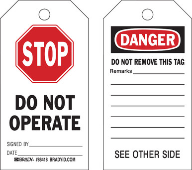 86592 - Brady Tag (Pack)